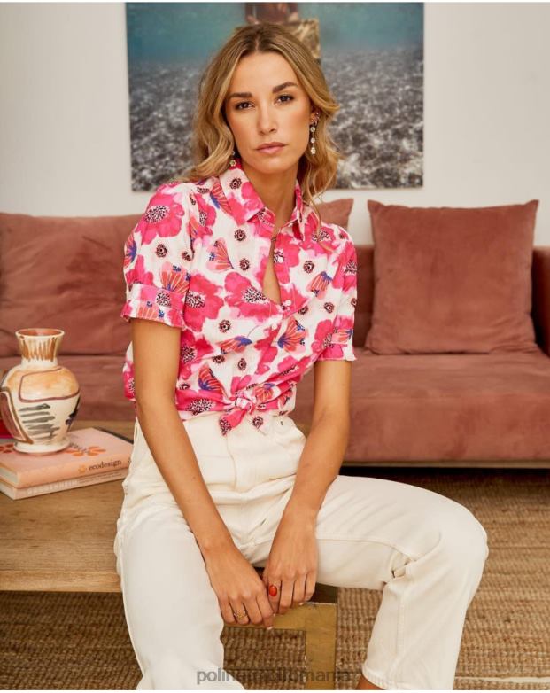 cămașă cu flori Arlene Polin et moi H0DBB193 îmbrăcăminte zmeură ...